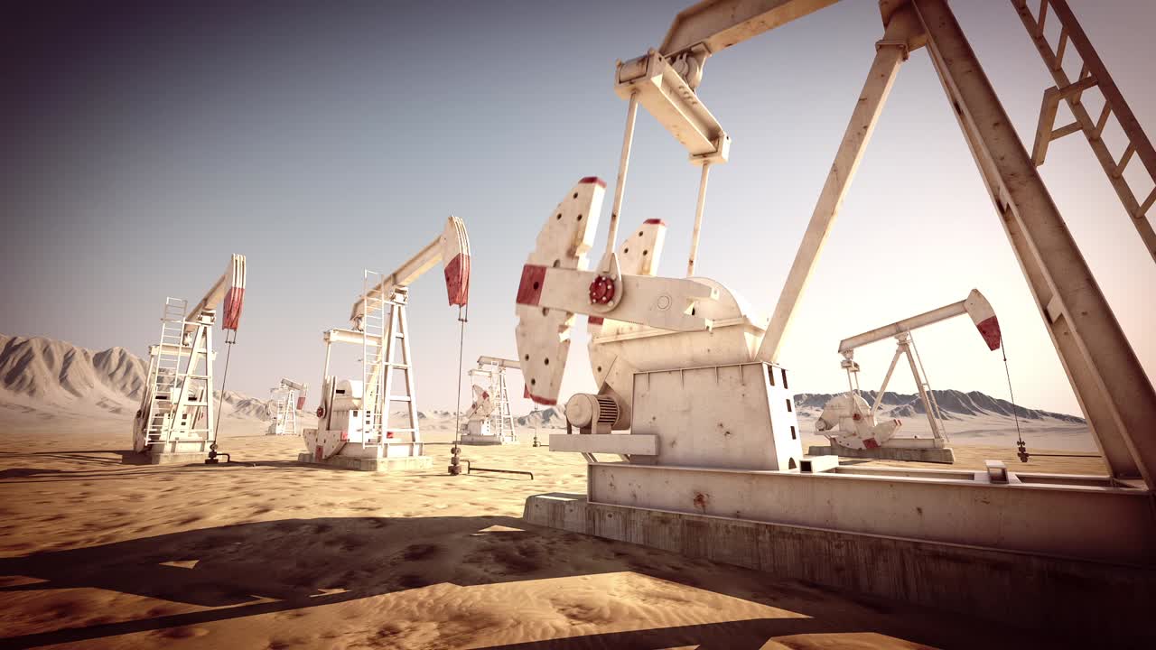 Premium stock video - Animation showing the extraction of oil in the ...