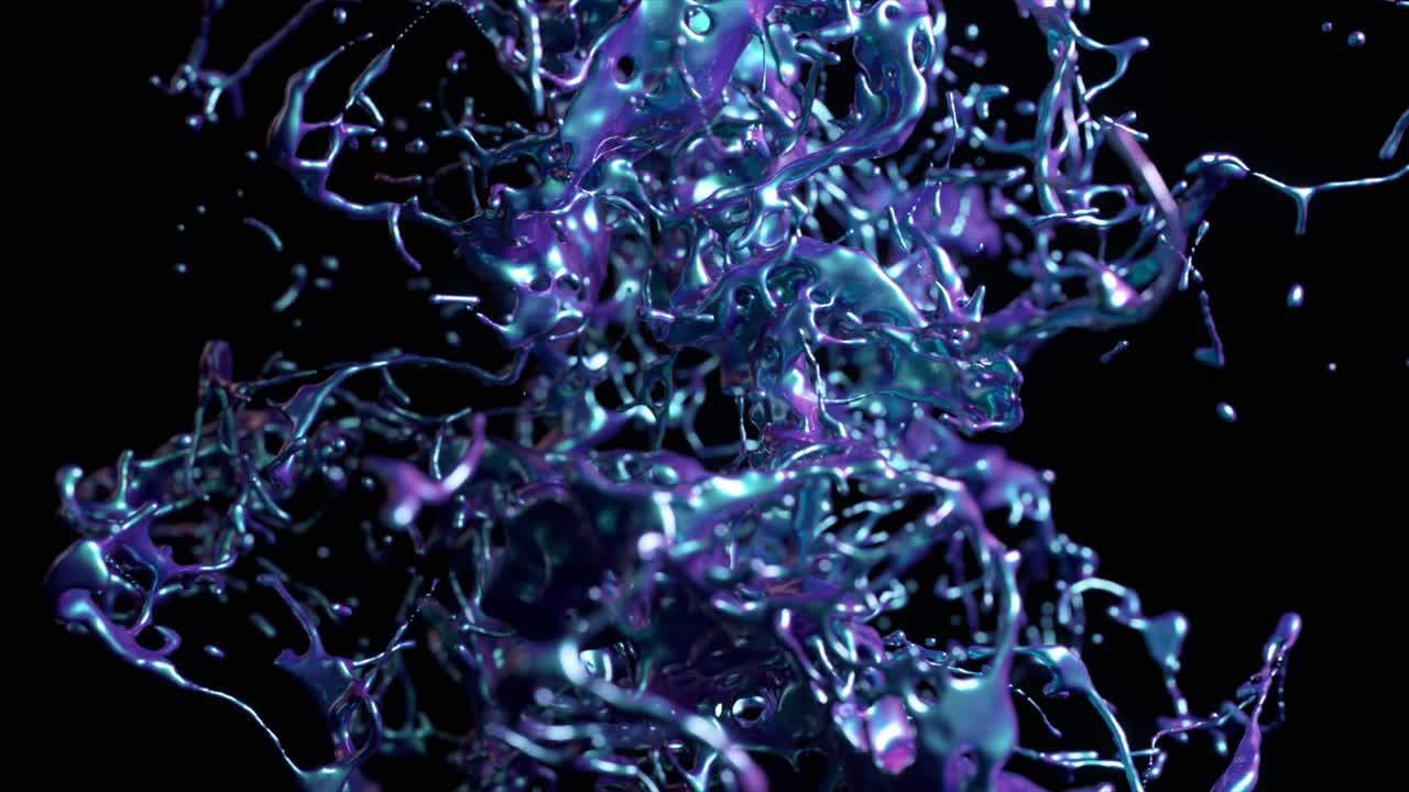 Free stock video - Abstract liquid splash in 3d animation, featuring ...