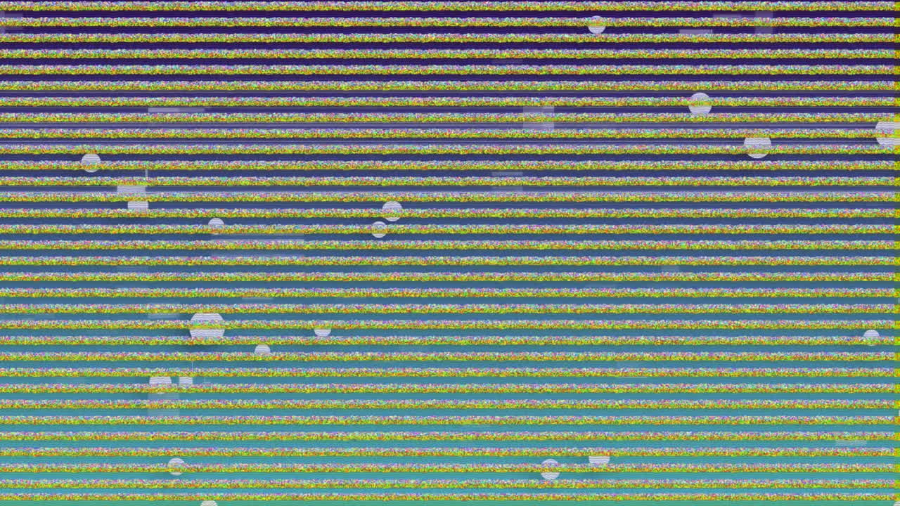 Digital Animation Of Tv Static Effect Over Multiple Face Emojis ...
