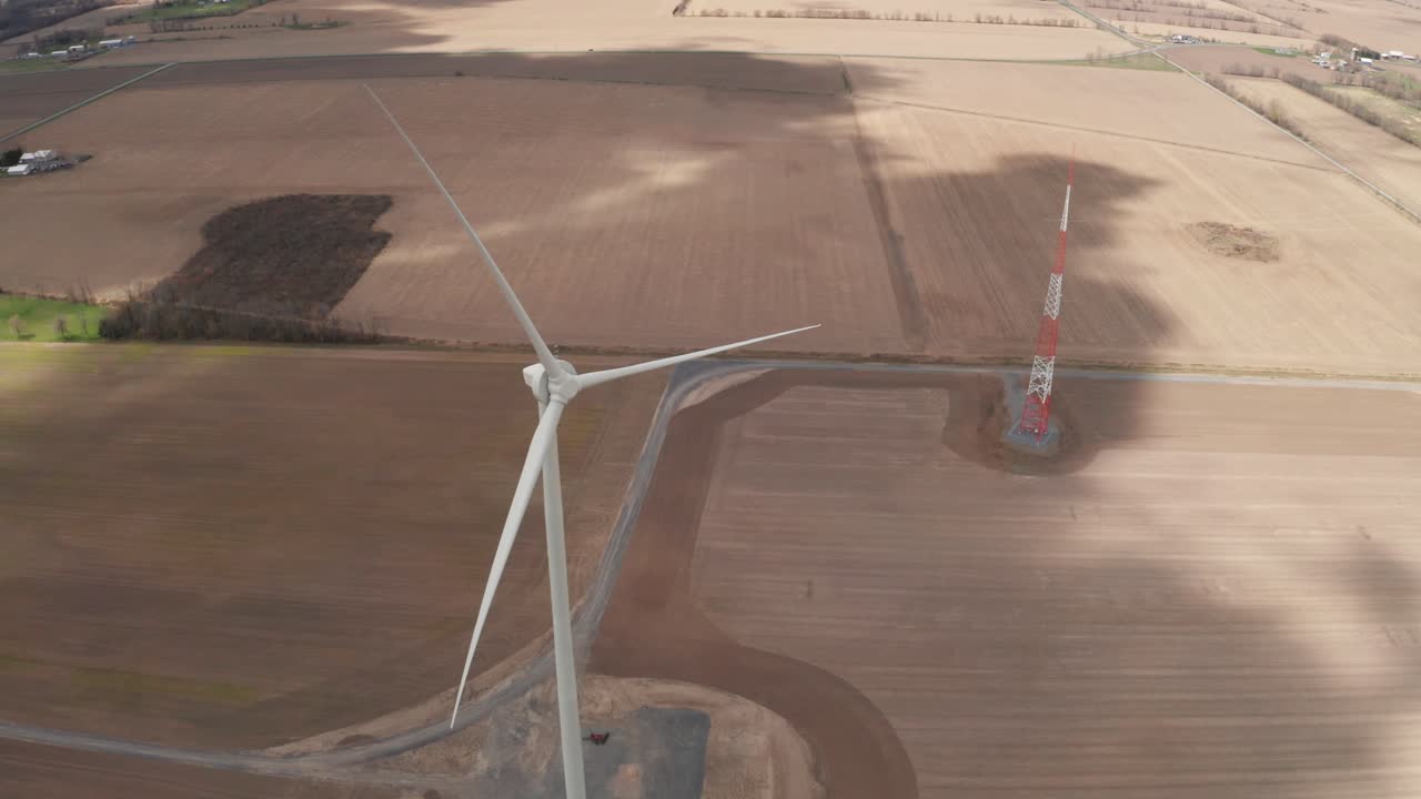 Top Down View Of A Wind Turbine Free Stock Video Footage Download Clips