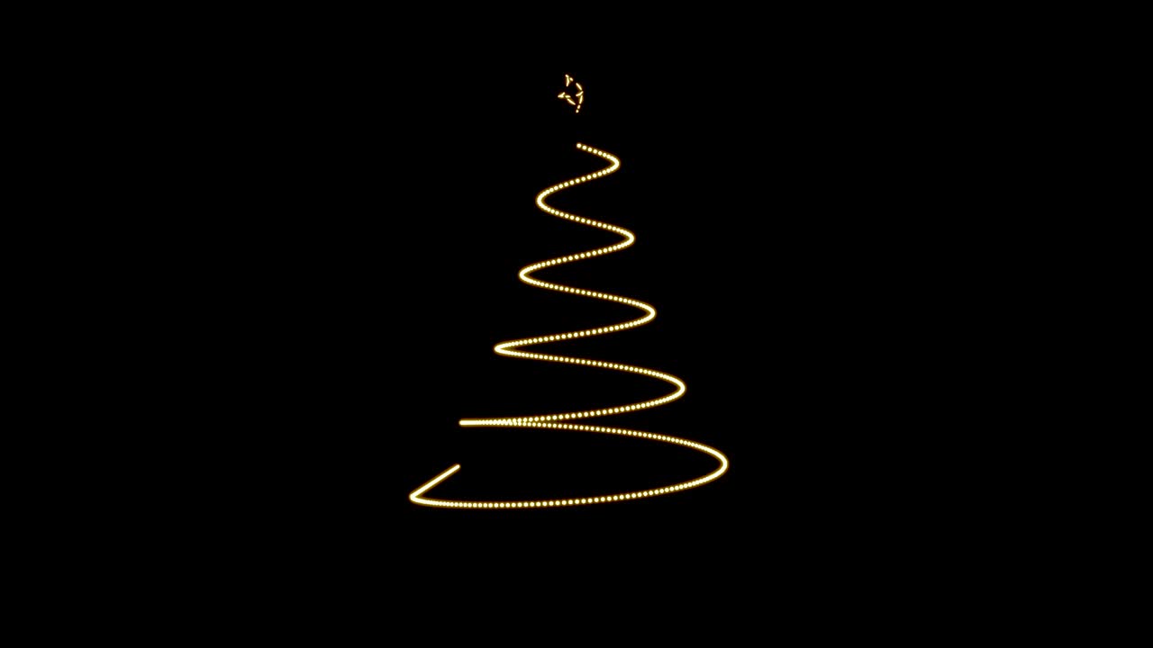 Animated christmas tree lights with black background Premium Stock ...