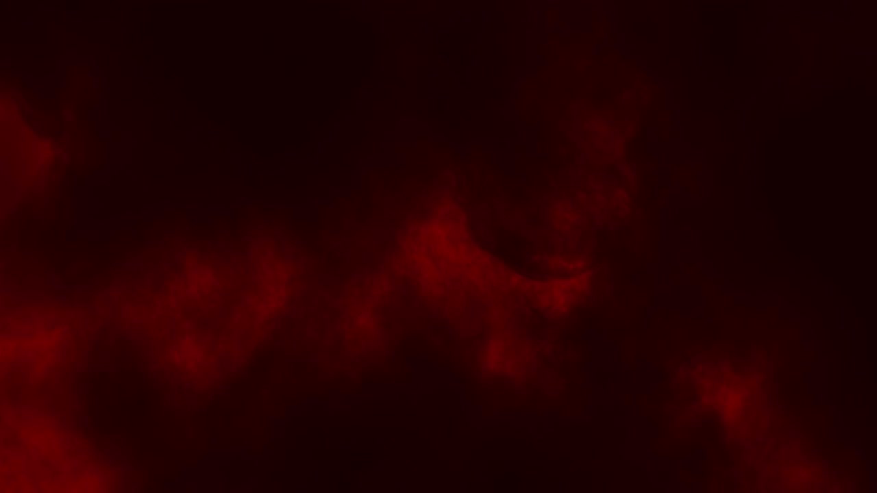 Constant Red Lightning Storm Behind Evil Dark Swirling Storm Fog Clouds ...