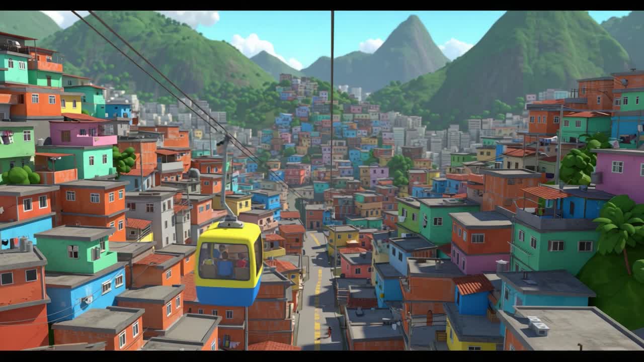 A Scenic Journey Through Vibrant Urban Slums: Exploring a Colorful ...