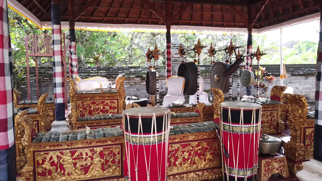 Gamelan Musical Instruments, Orchestra Displayed in Temple Ceremony of ...