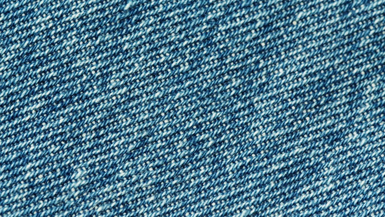 Close-up of Denim Fabric Texture | Premium Stock Video Footage