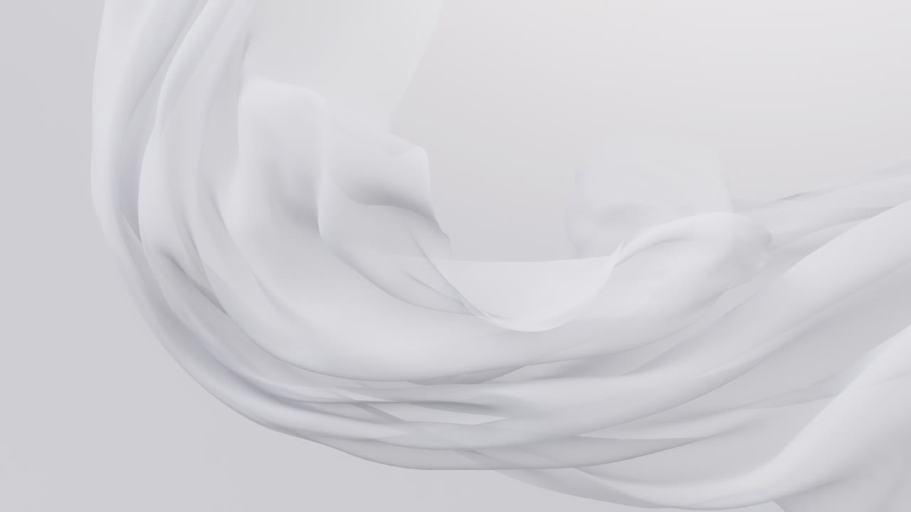 Flowing cloth, wave pattern, 3d rendering. Premium Stock Video Footage