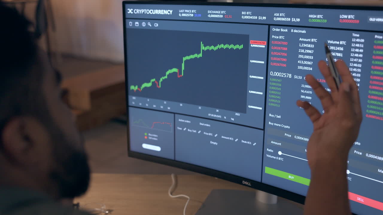 Premium stock video - Computer, stock market stats