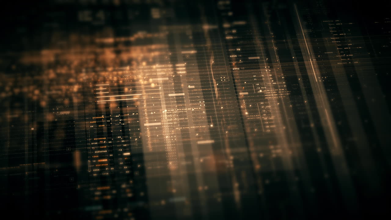 Immersive Data Matrix Simulation UI With Cutting-edge Digital ...