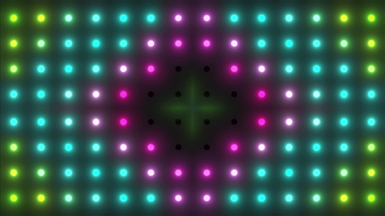 Abstract Colorful LED Lights Pattern | Premium Stock Video Footage