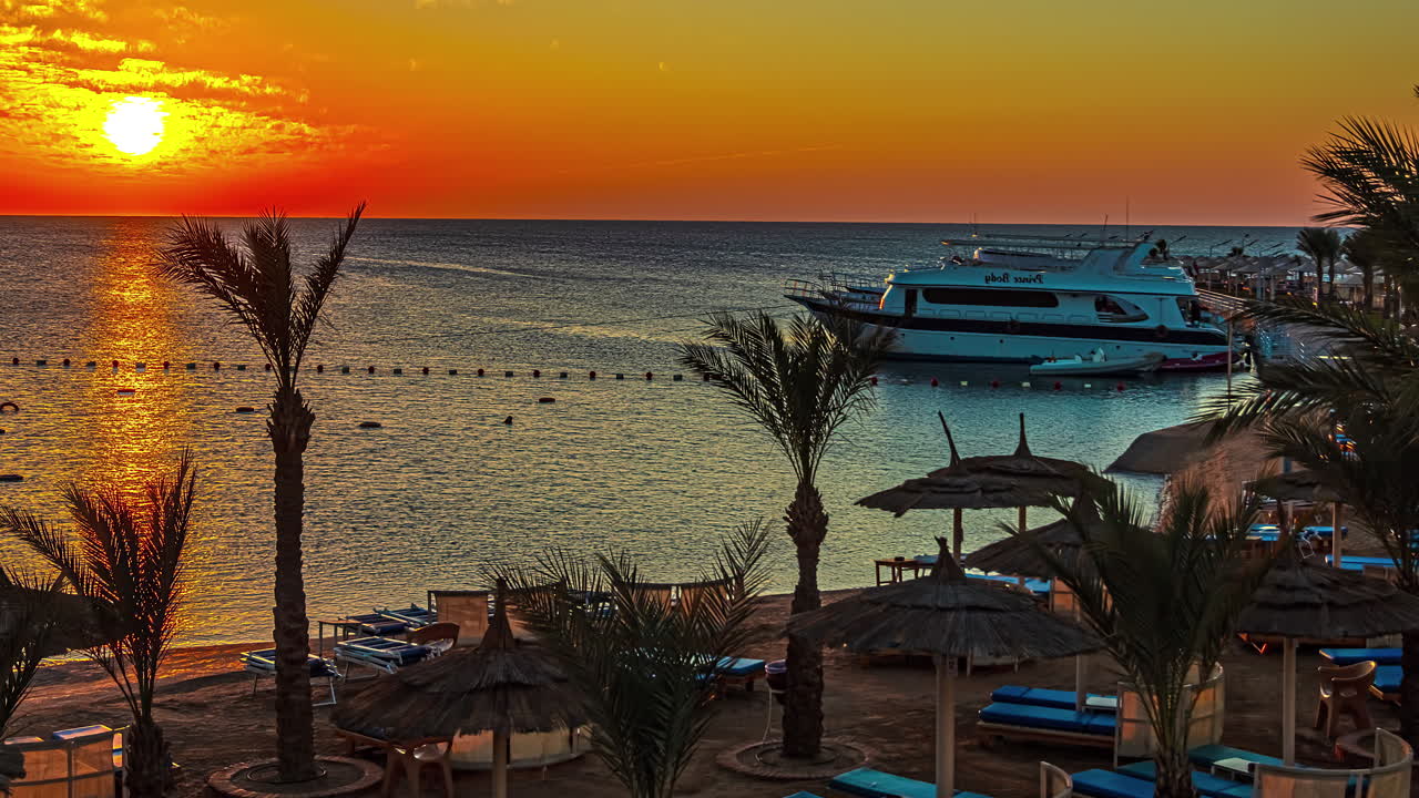 Premium stock video - A beautiful timelapse of a beach in hurghada egypt