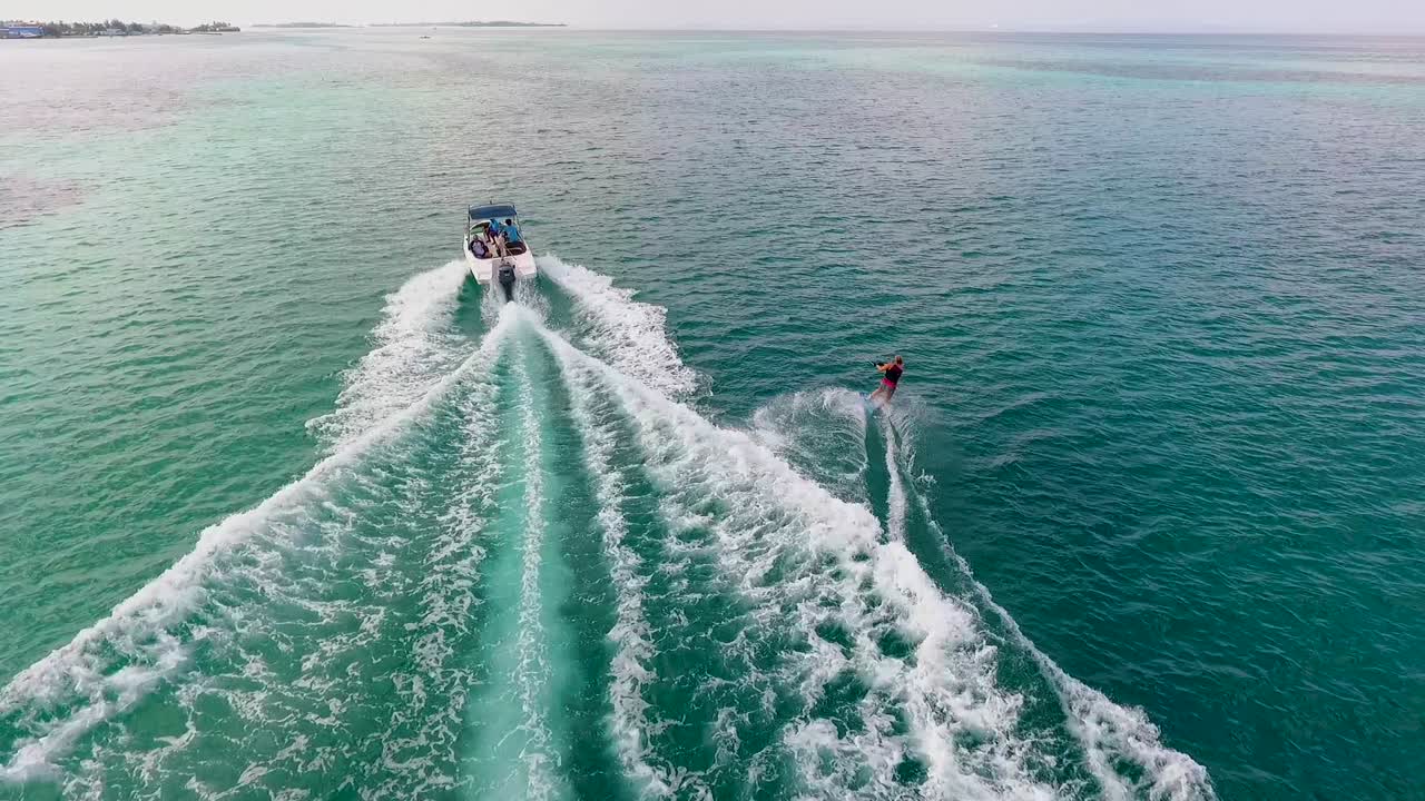 Wakeboarding In The Maldives, At The Deep Blue Sea Free Stock Video ...
