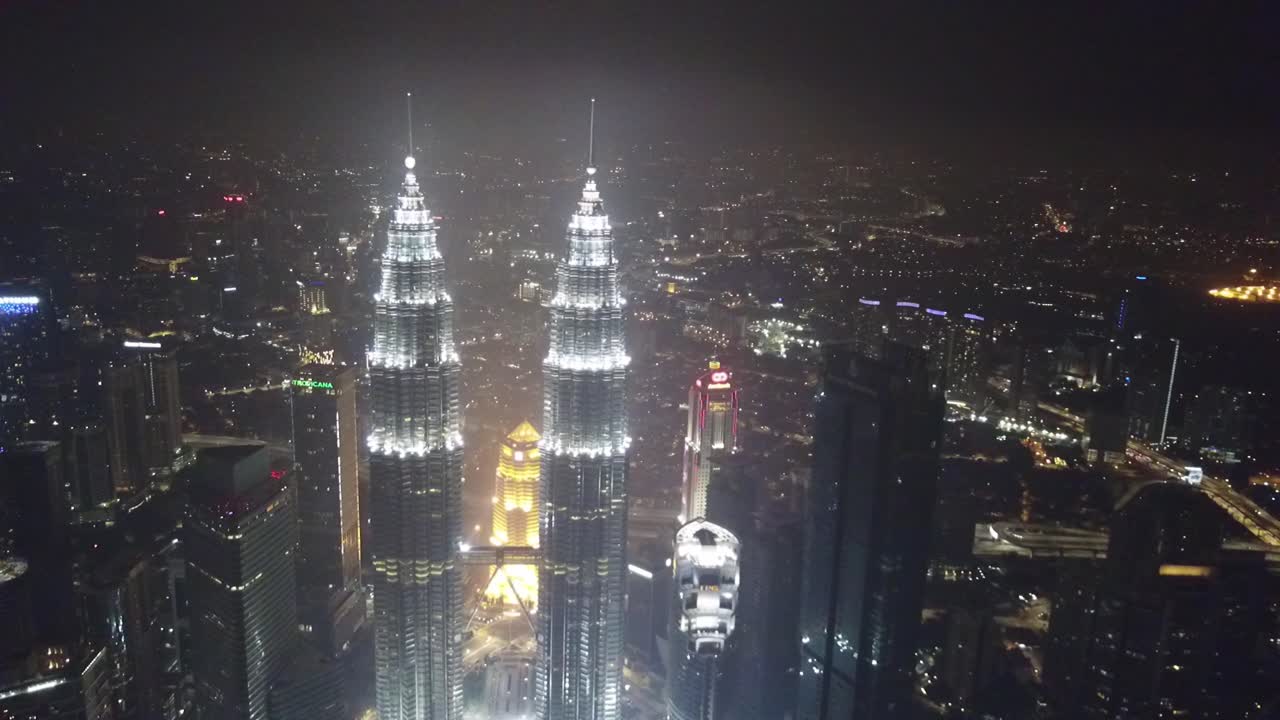 Premium stock video - Petrona twin towers - flying with my drone over ...