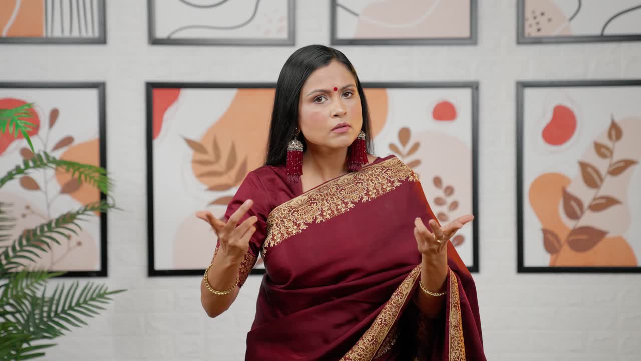 Indian Women Questioning Everyone Around Free Stock Video Footage ...