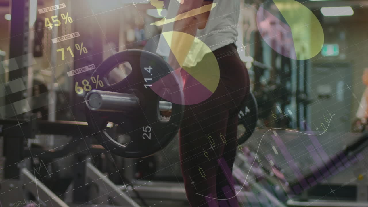 Premium stock video - Fitness data and performance metrics animation ...