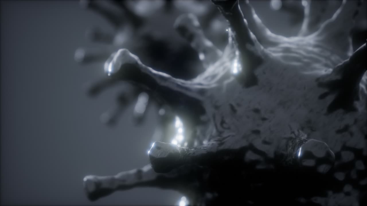 Free stock video - Bacteria virus or germs microorganism cells under ...