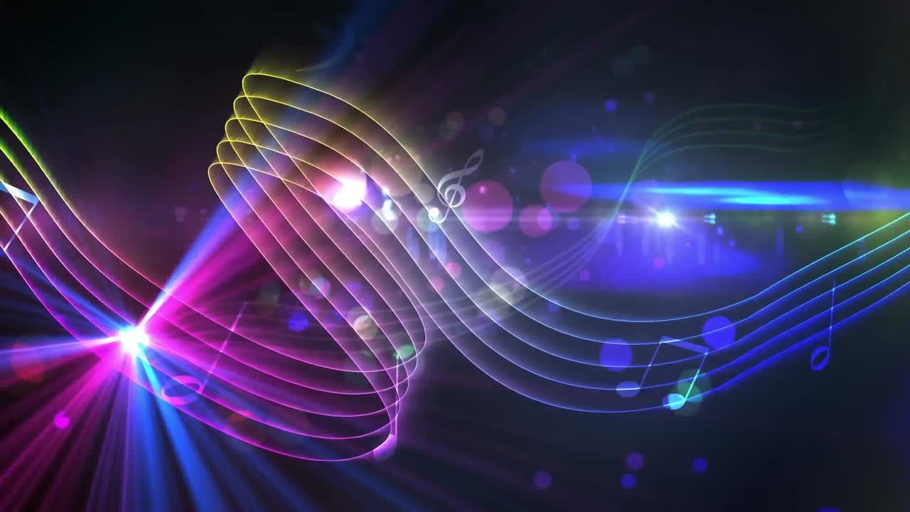 Fairy light decorations over window frame against digital wave and ...