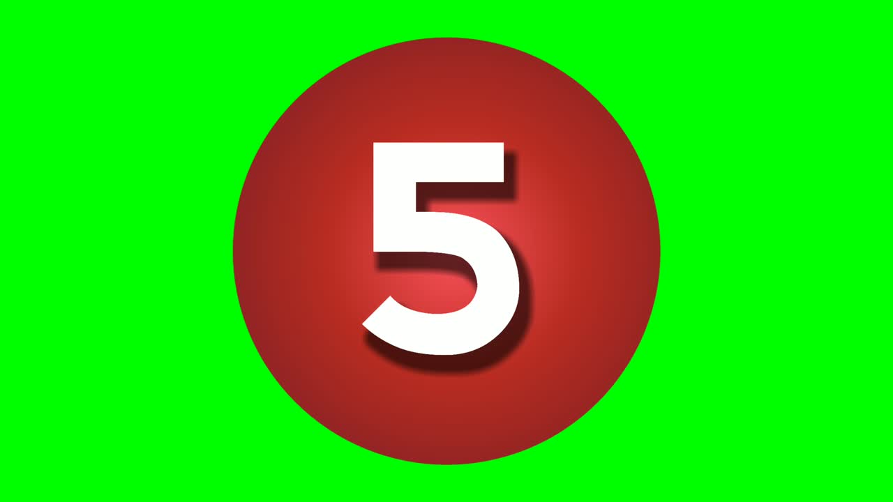 Premium stock video - Animation countdown cartoon number ten 10 to one ...