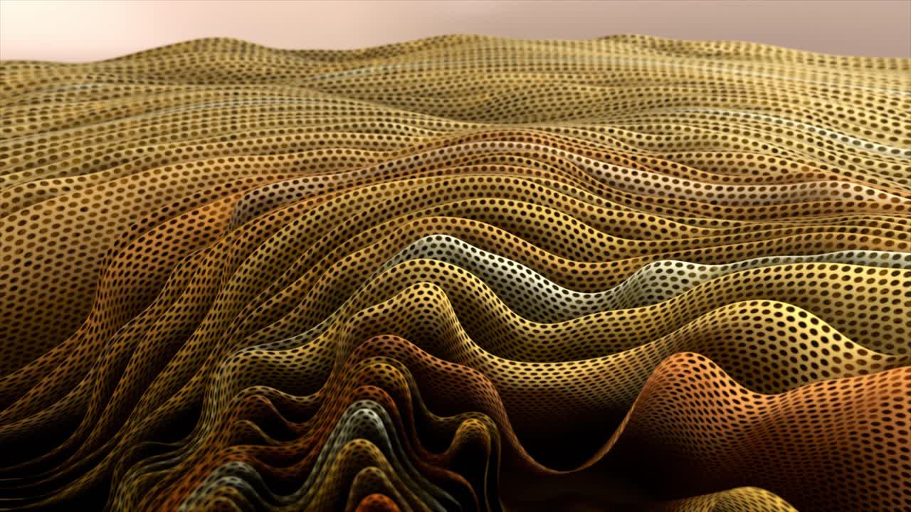 Abstract 3d mesh surface design Premium Stock Video Footage