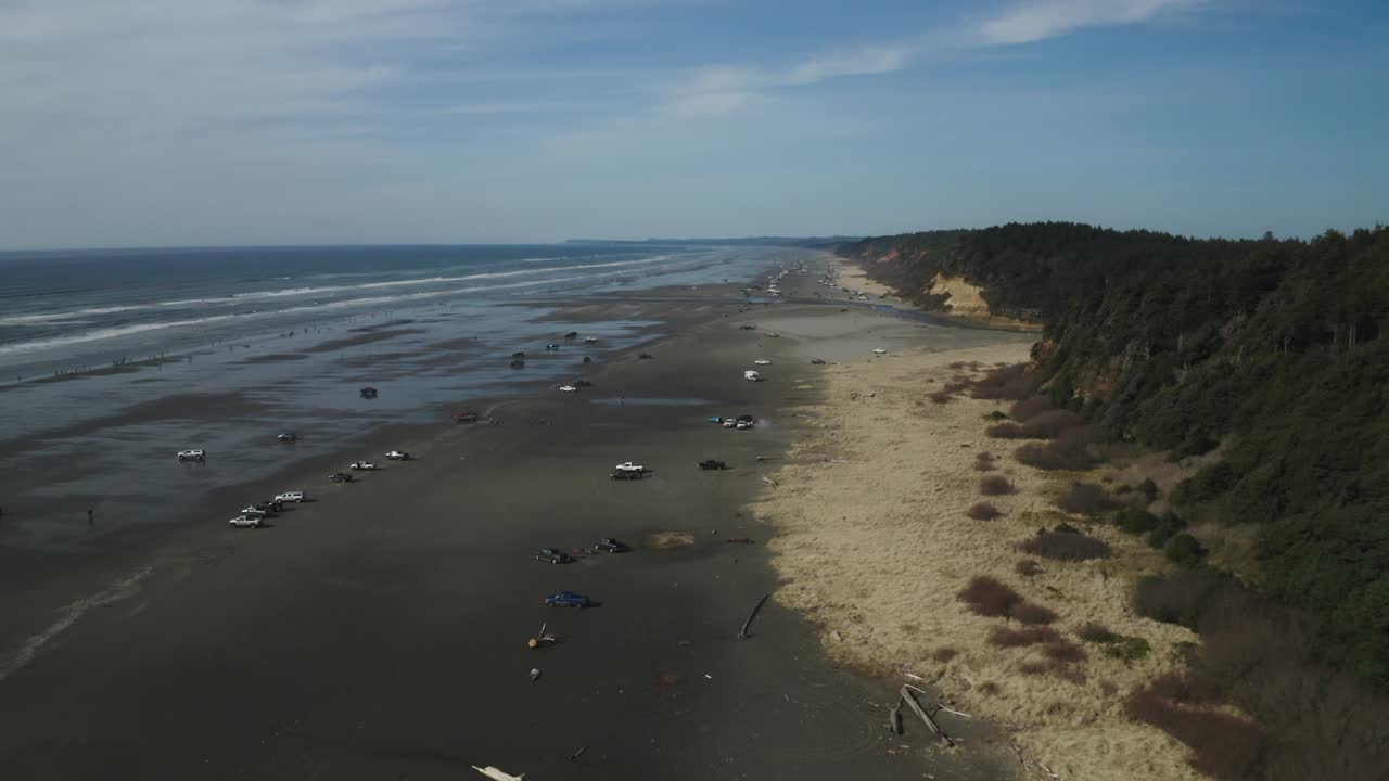 Sandy Beach In Serene Coastal Town Of Copalis Beach In Grays Harbor ...