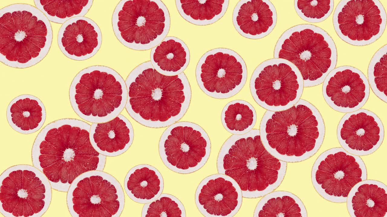 Grapefruit fruit motion design animation | Premium Stock Video Footage