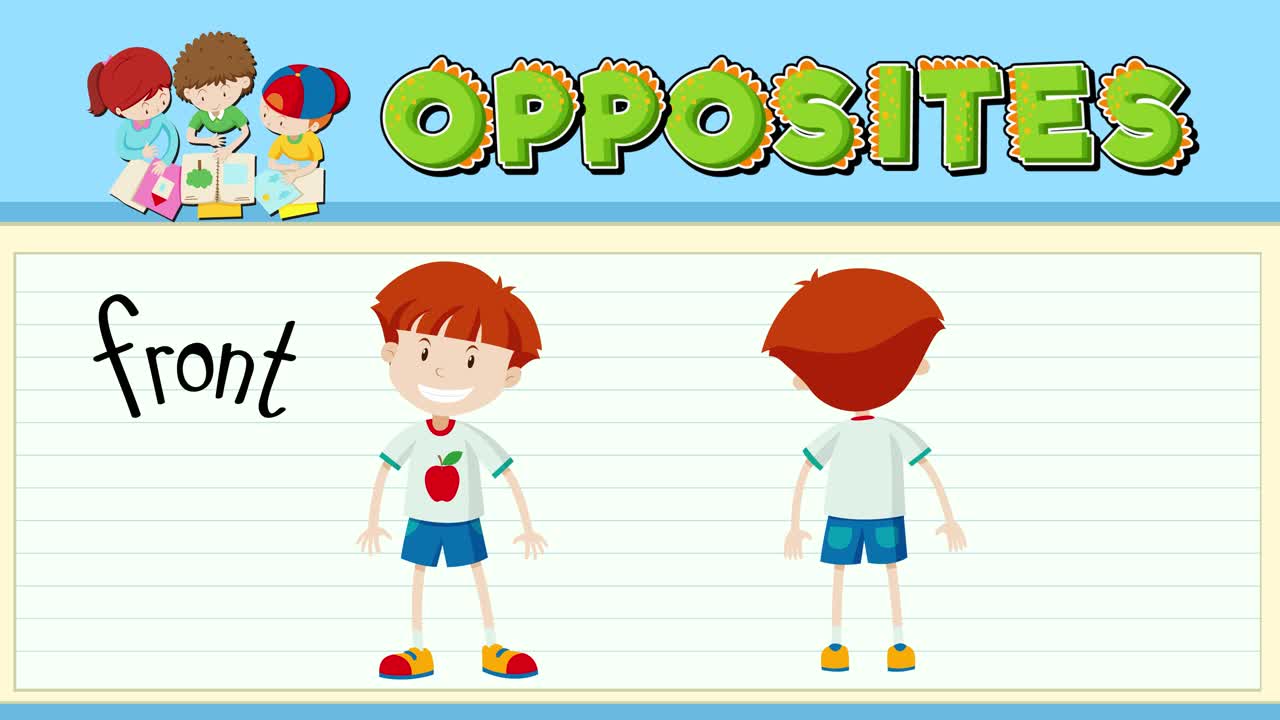 Phần thưởng về Colorful animation illustrating the concept of opposites ...
