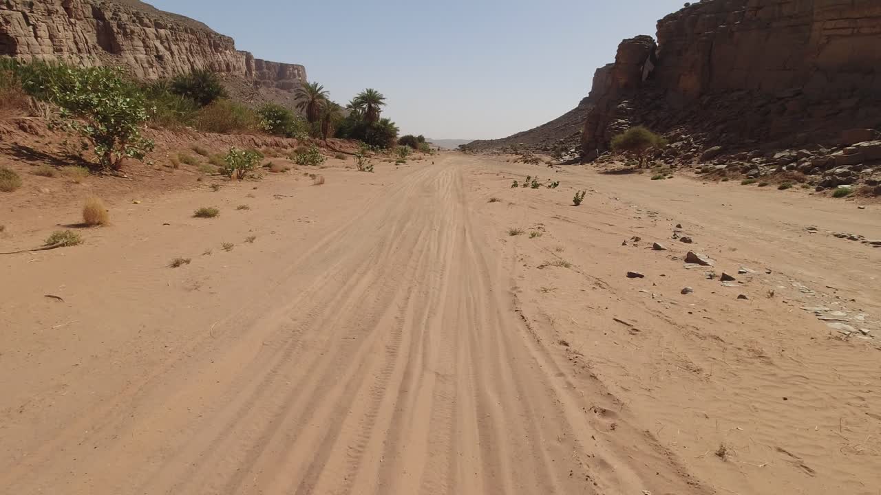 Riding Along An Off Road Trail In Morocco's Sahara Desert - Motorcycle Rider Point Of View Free ...