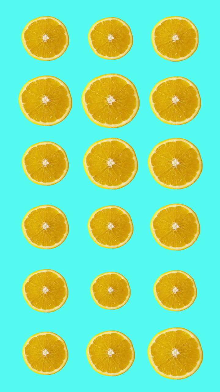 pattern of animated oranges in vertical | freepik