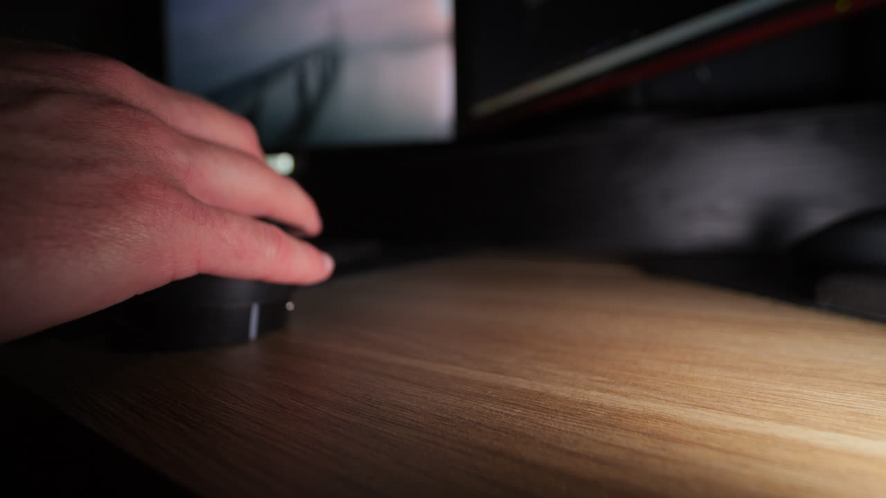 Close Up Of Hand Using Equipment For Video Editing Free Stock Video ...