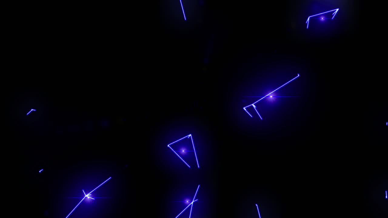 Free stock video - Electrical arcs neon lightning retro future vr voltage glow vector tron loop 4k