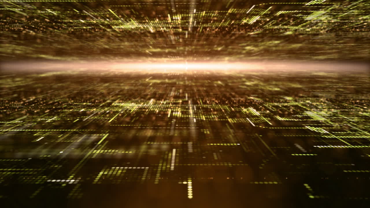 Futuristic Digital Matrix Particles Grid Virtual Reality Abstract Cyber ...
