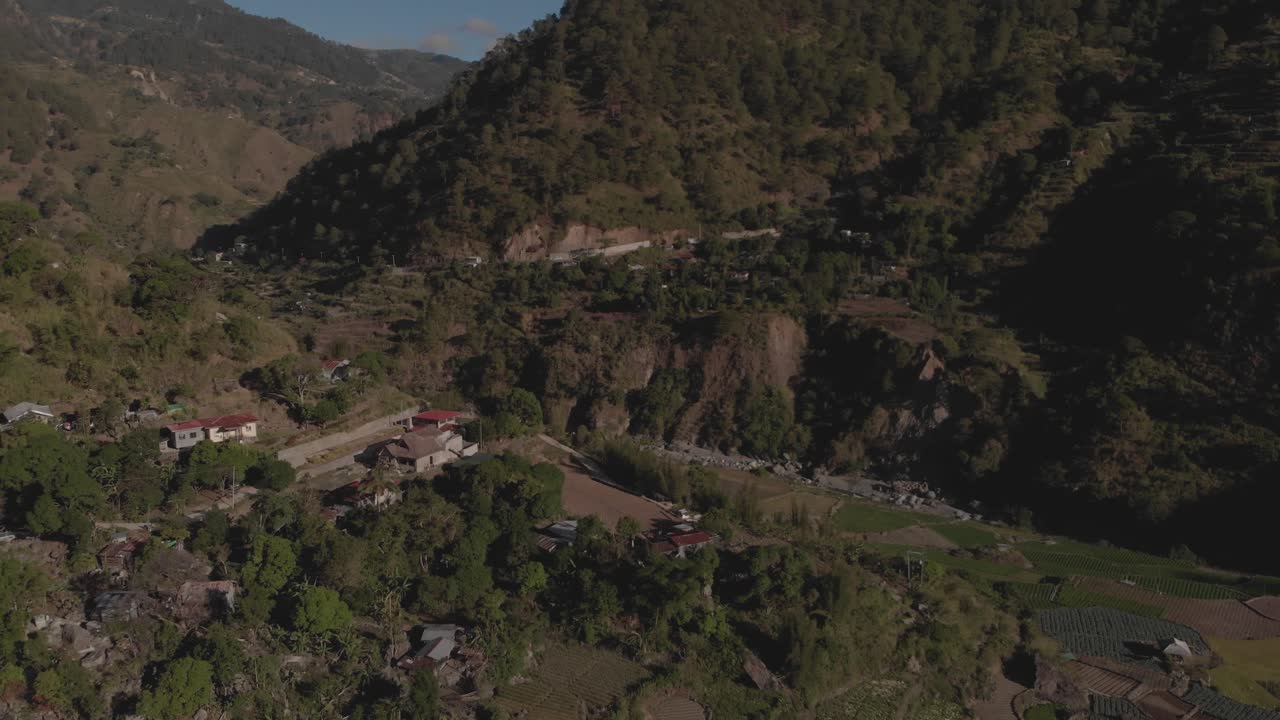 Village On The Side Of A Mountain In A Remote Community Surrounded By ...