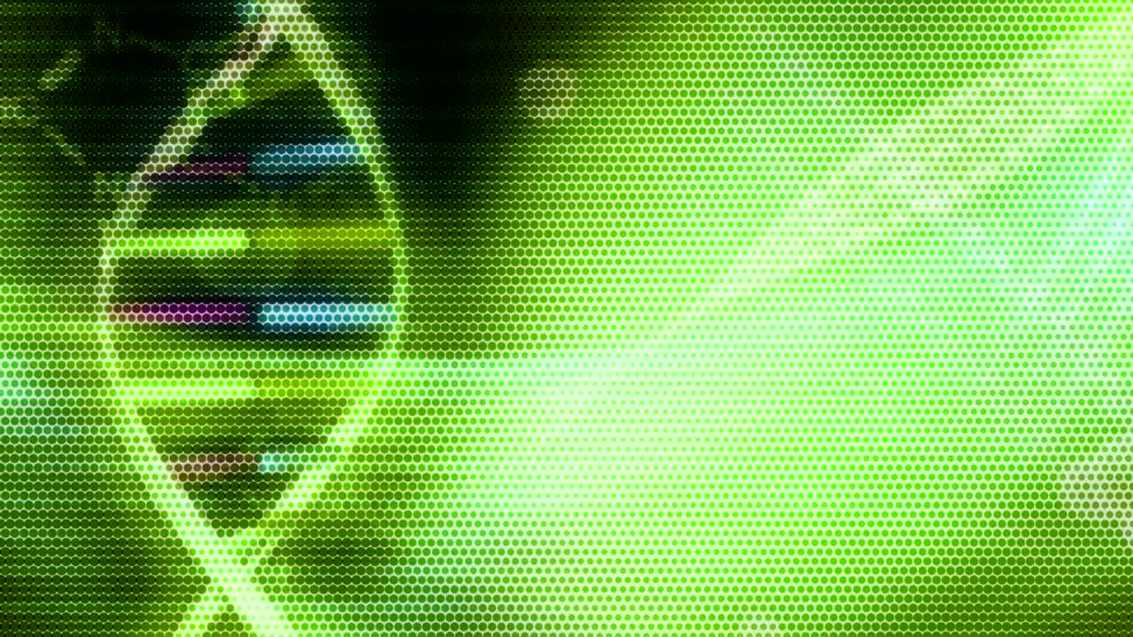 Computer Generated Animated Moving Motion Background Showing Scientific ...