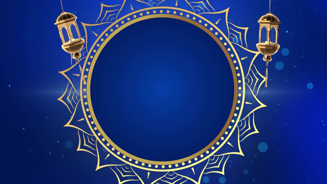 Holy month of muslim community Ramadan Kareem celebration Hanging Moon ...