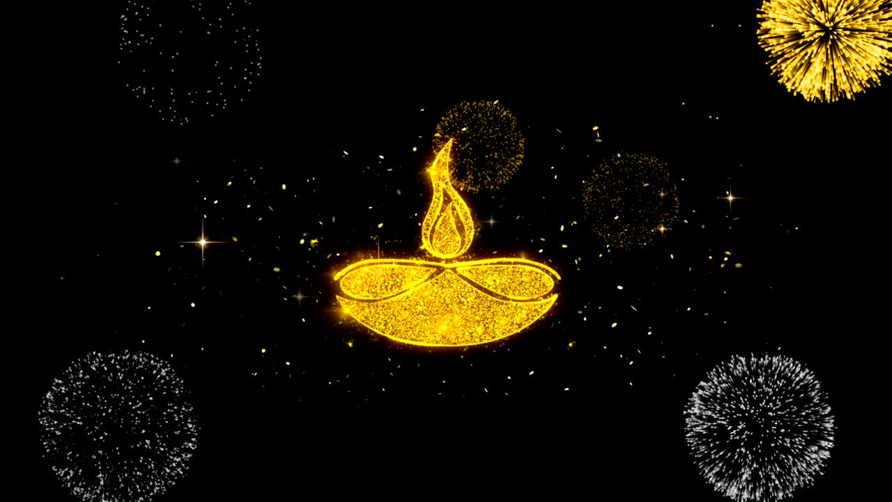 Diwali Diya Lamp Icon Animation | Premium Stock Video Footage