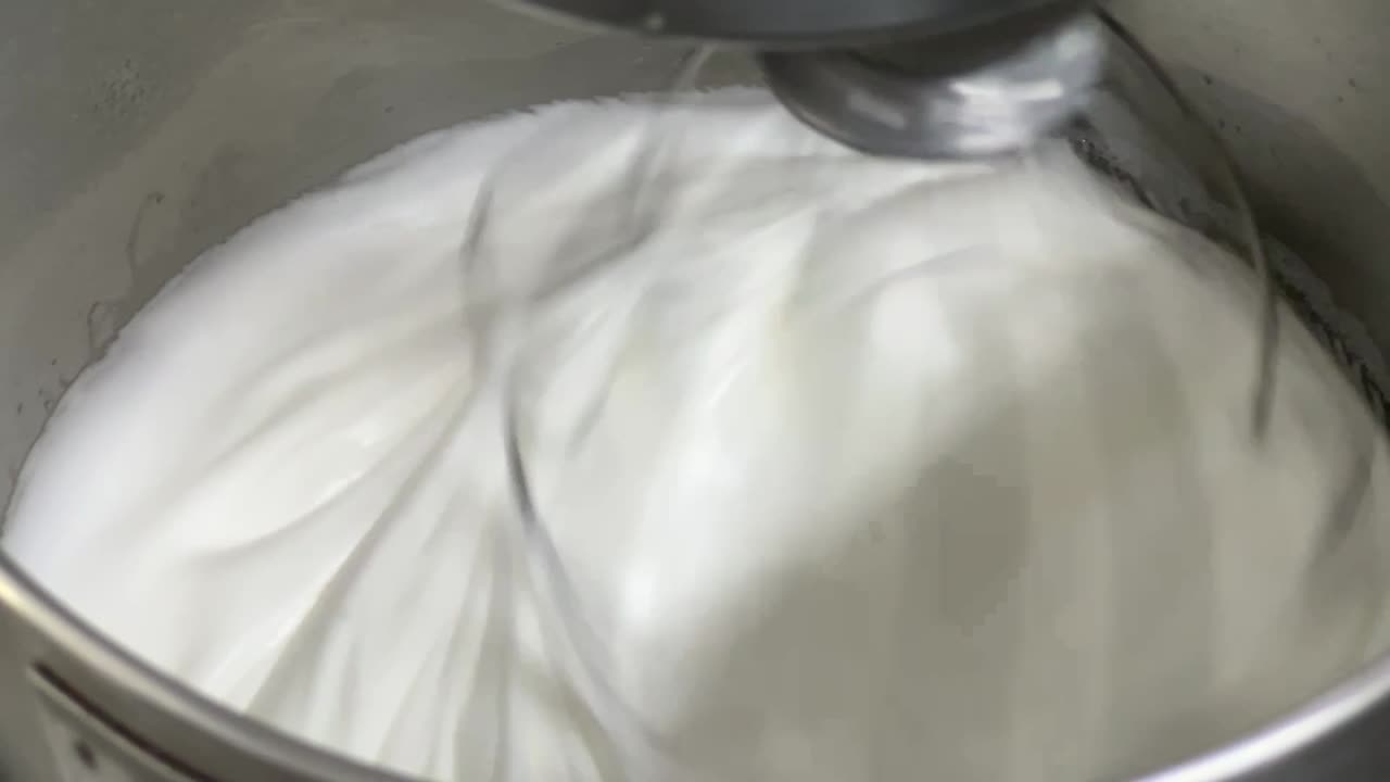 Soft And Fluffy Meringue Buttercream Pastry Making In Progress ...