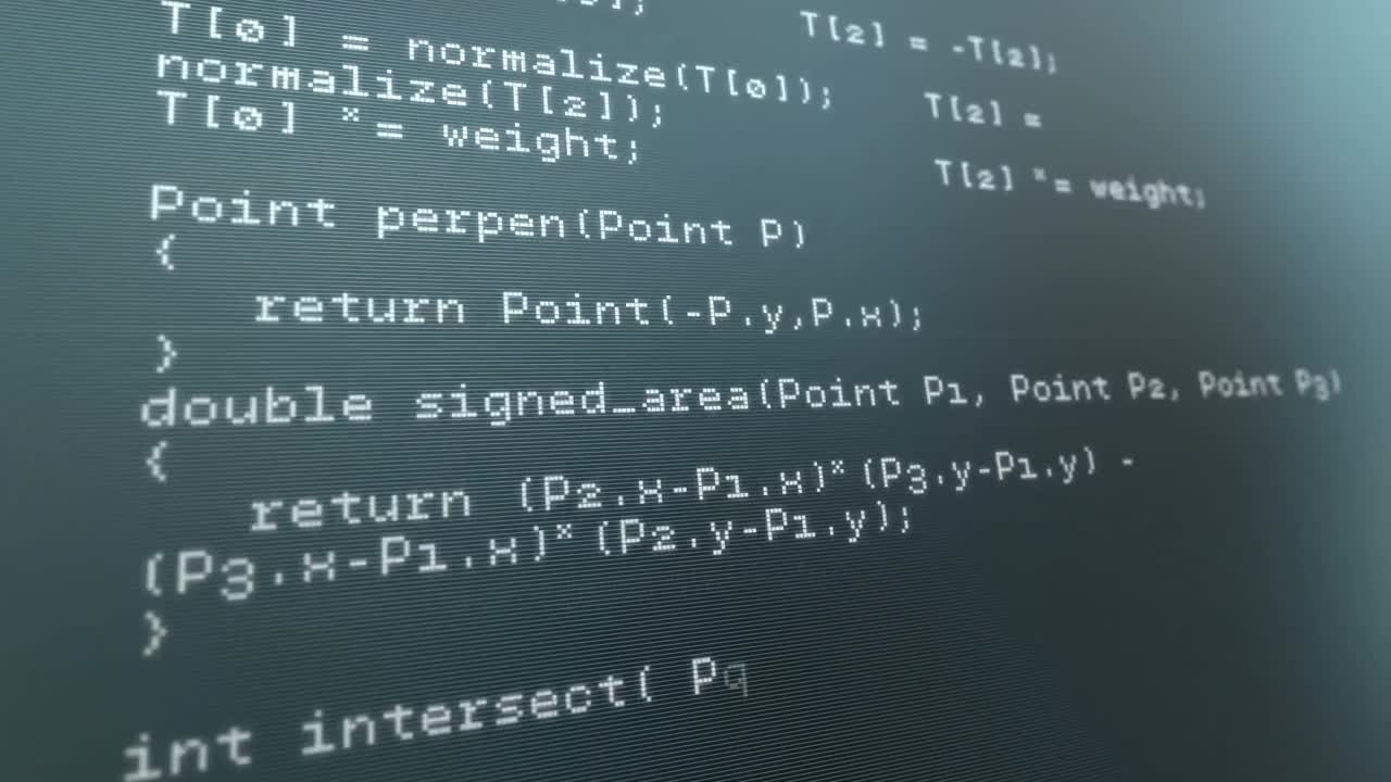 Codes scrolling Premium Stock Video Footage