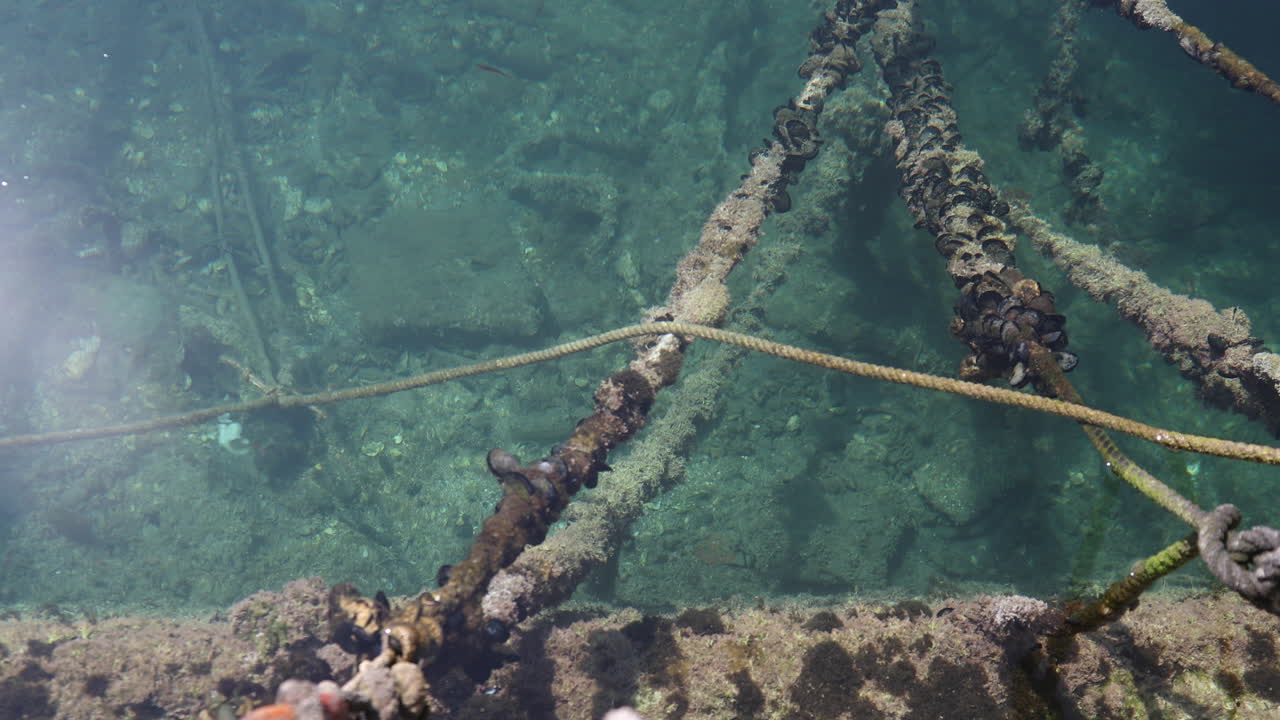 Premium stock video - Croatia boat ropes 4k 06