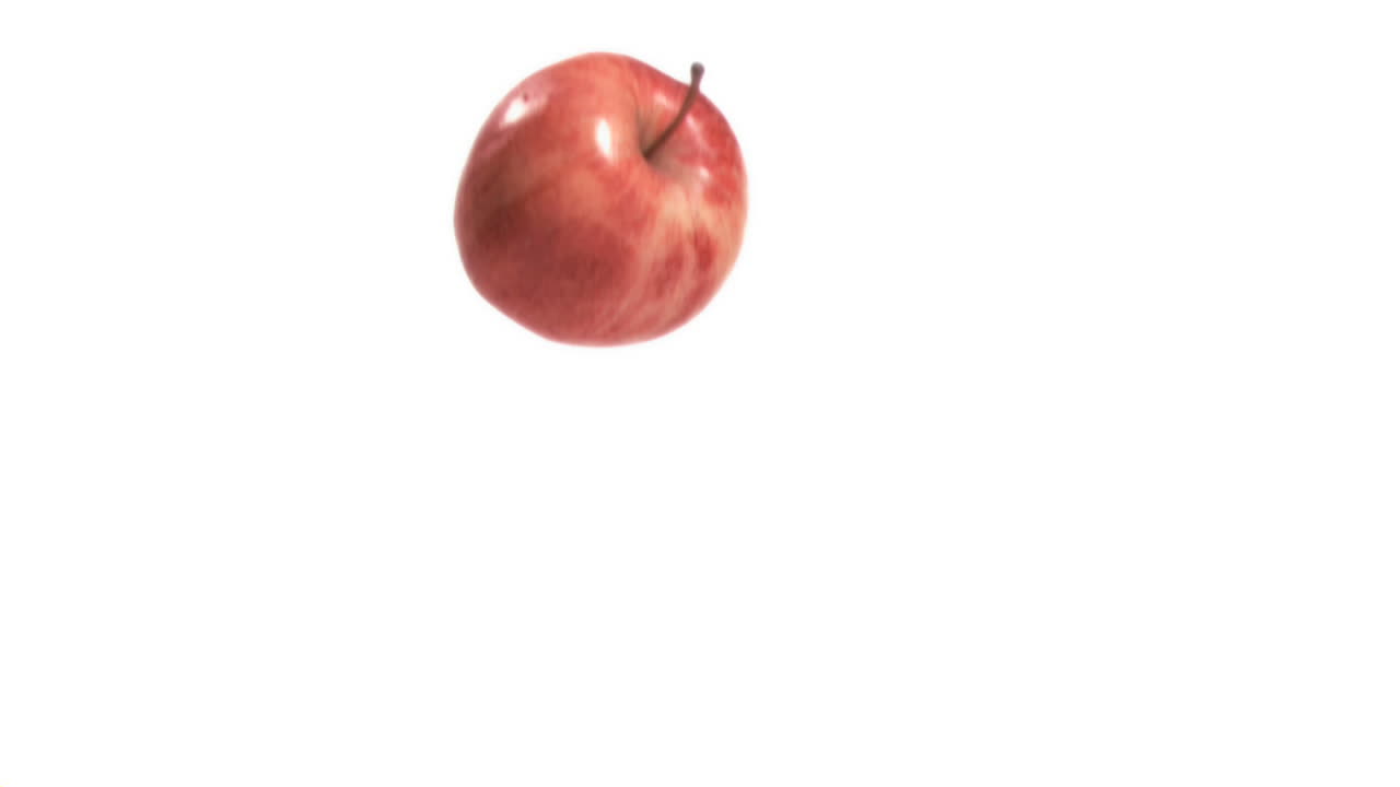 Apple falling down in super slow motion | Premium Stock Video Footage