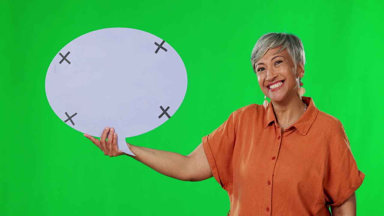 Speech Bubble, Green Screen Free Stock Video Footage Download Clips
