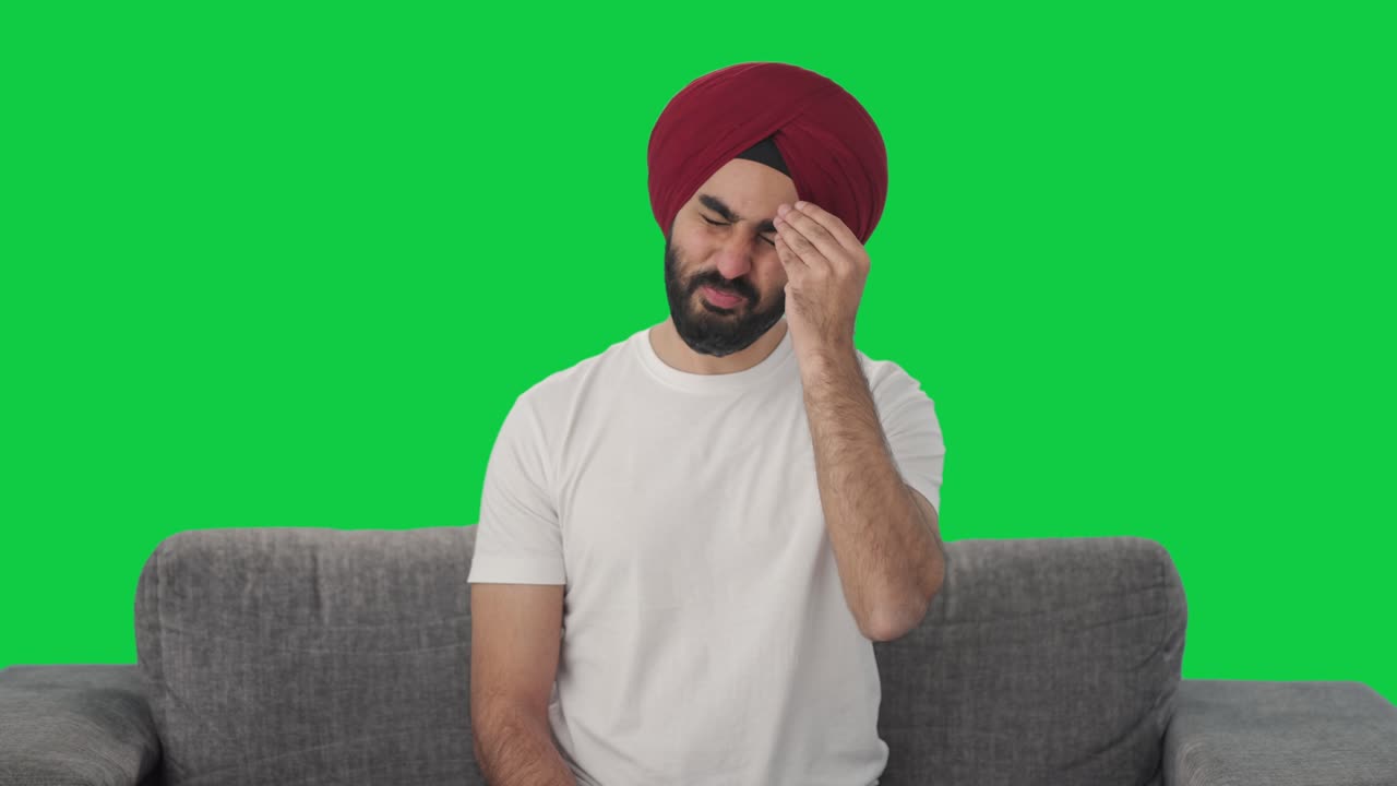 Premium stock video - Angry sikh indian man shouting on someone green ...