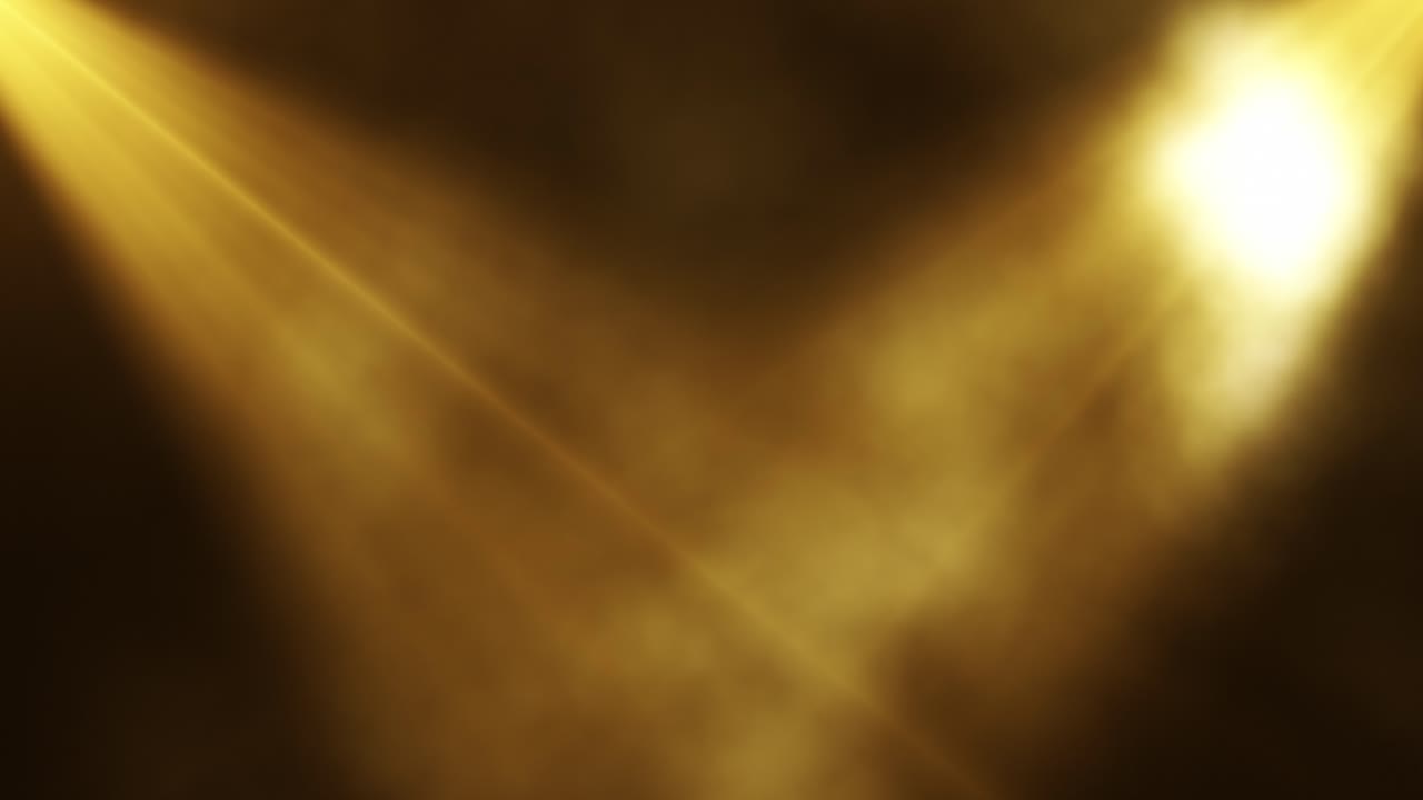 Golden Spotlight Stage Background | Premium Stock Video Footage