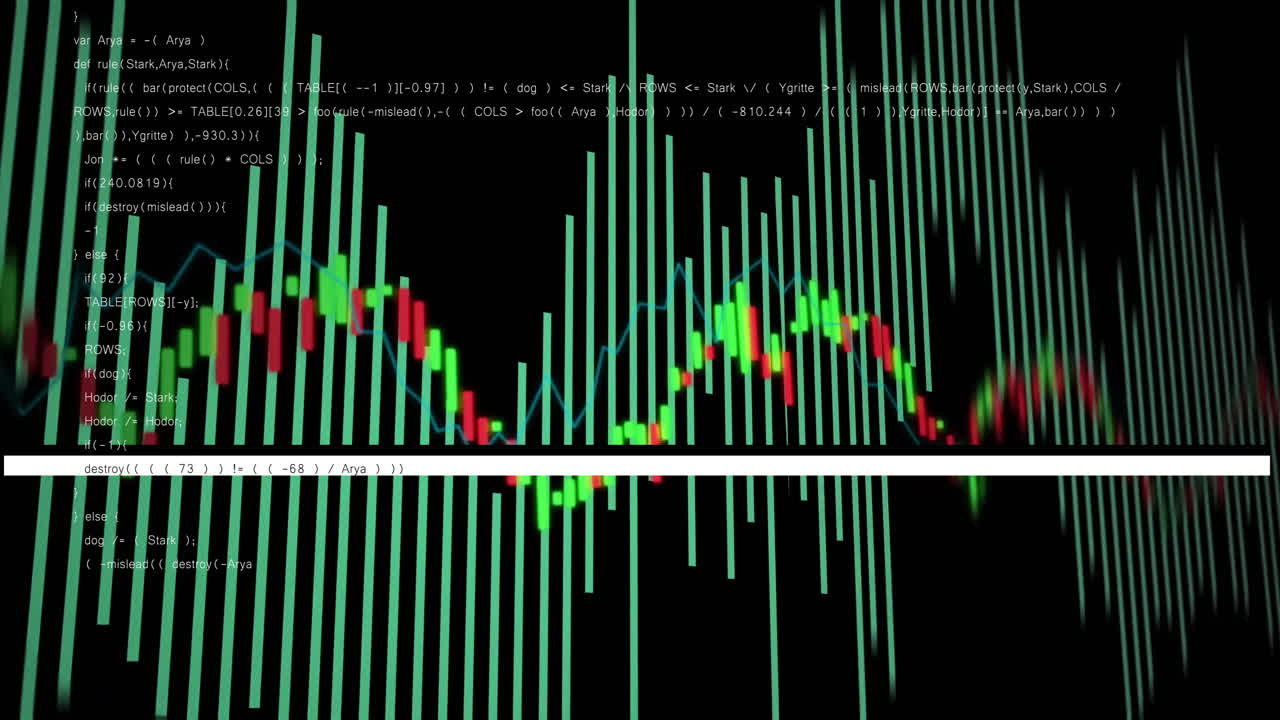Premium stock video - Stock market data analysis animation over ...
