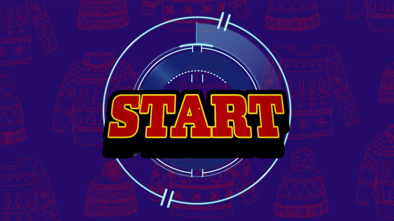 Premium stock video - Starting text animation over countdown timer with ...