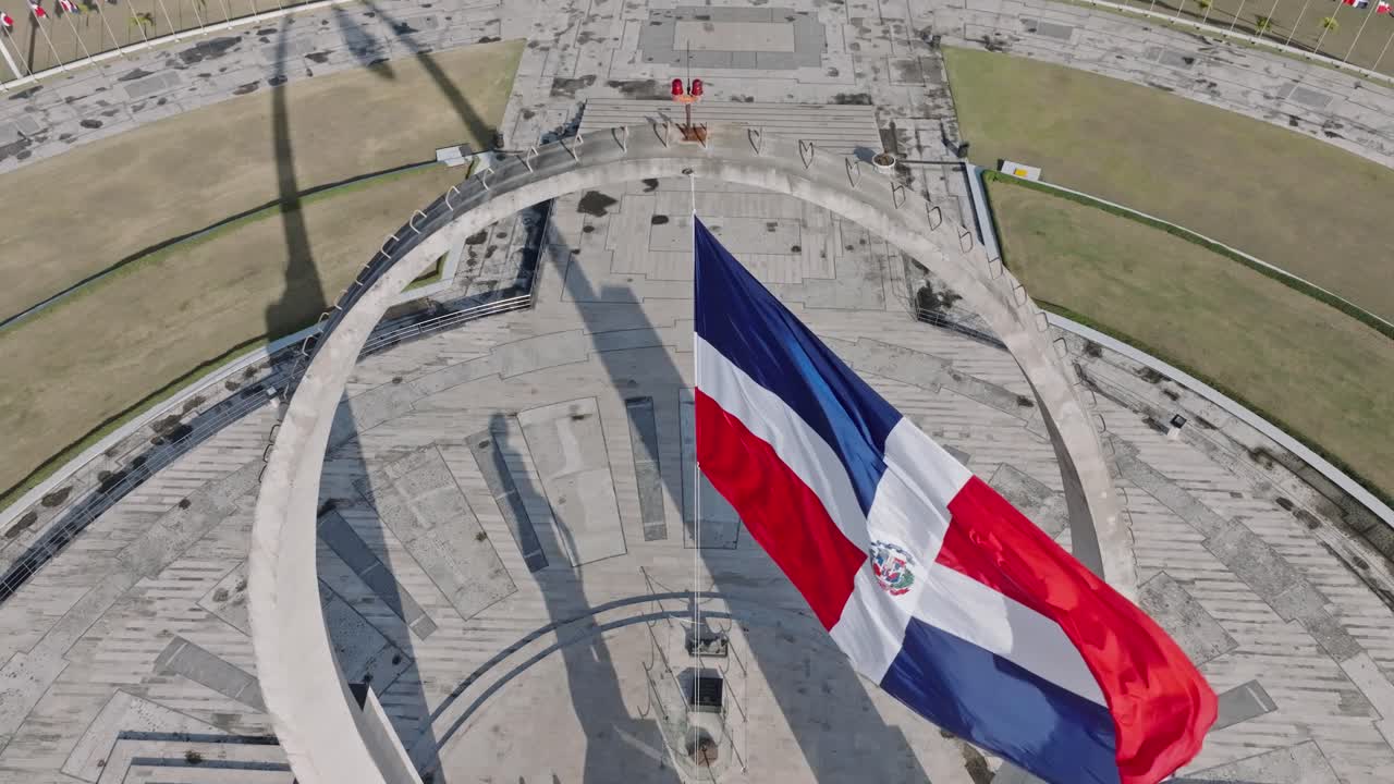 Plaza De La Bandera - Triumphal Arch With Dominican Republic Flag In ...