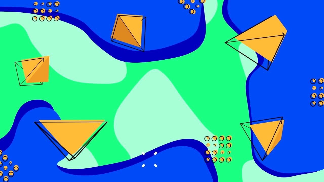 Animated abstract background with 3D pyramids. Loop. | Premium Stock ...