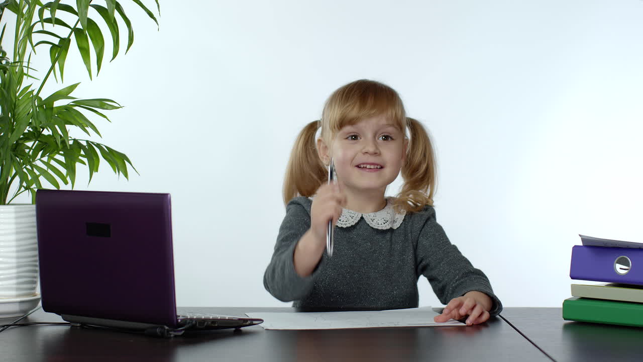 Premium stock video - Surprised negative baby boss girl manager ...
