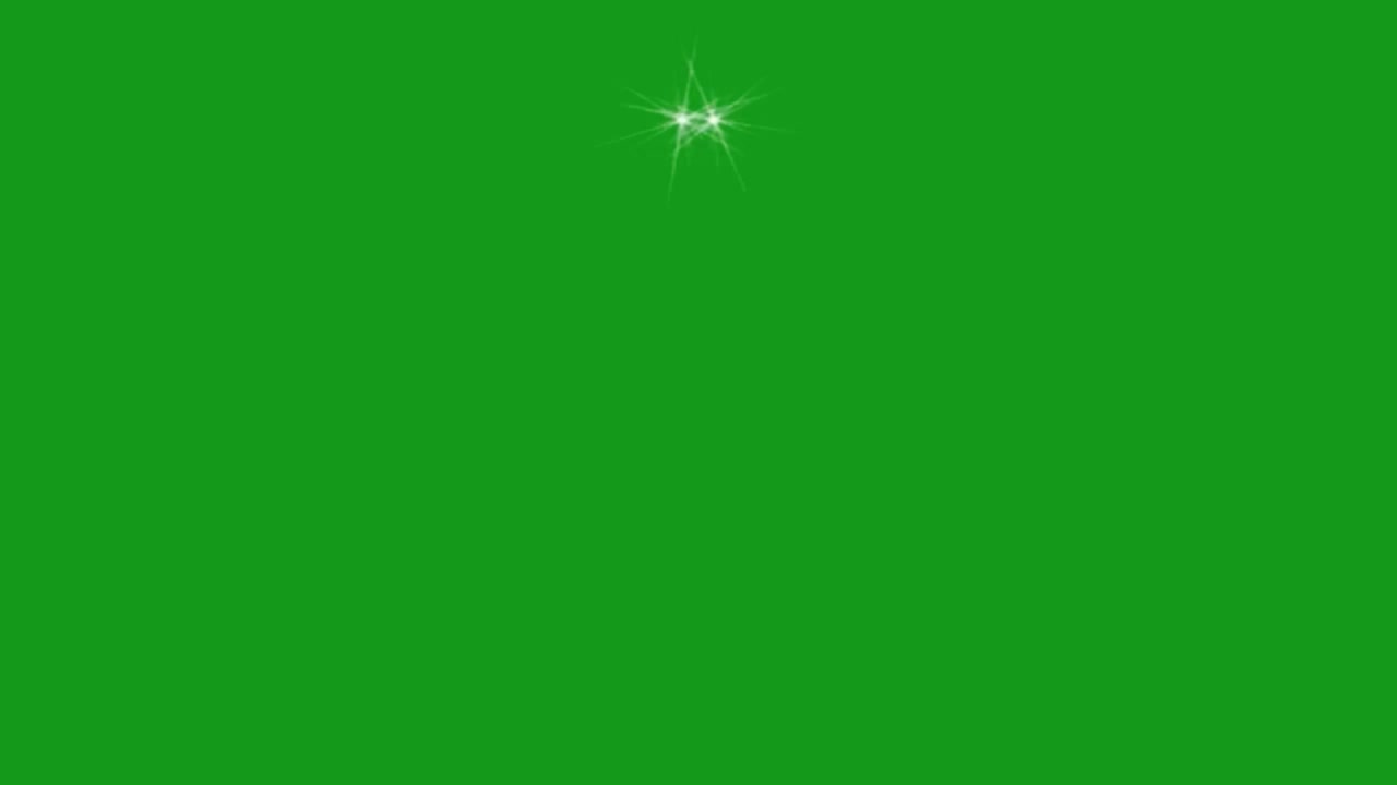 Shining star particles motion graphics with green screen background ...
