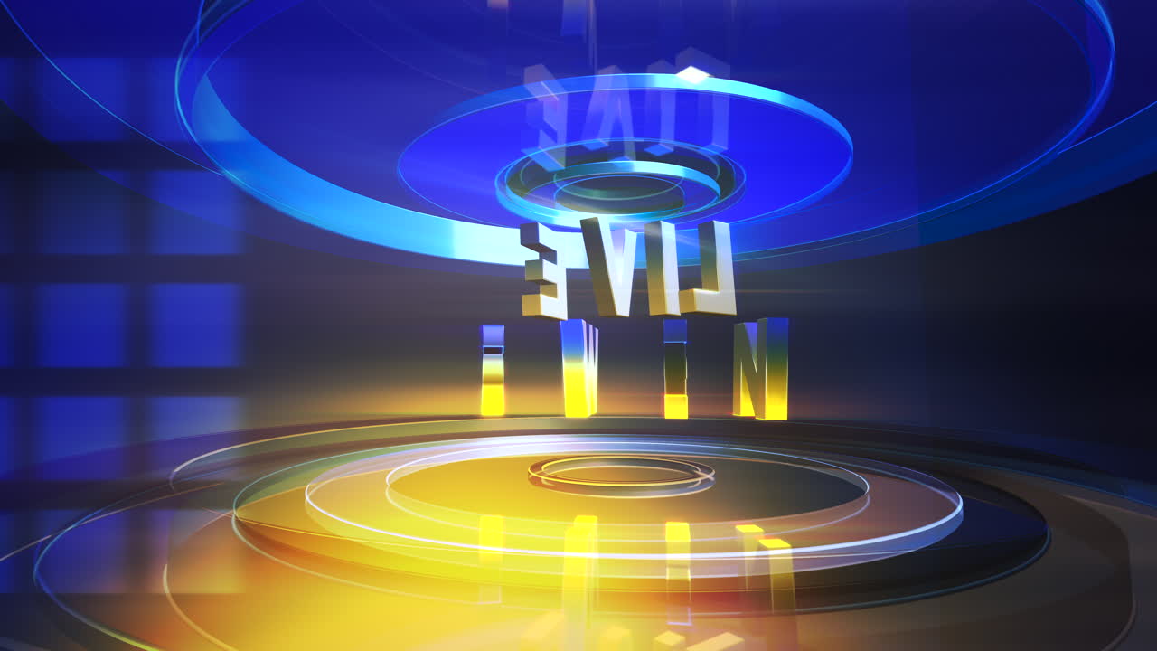 Text live news and news intro graphic with lines Premium Stock Video Footage