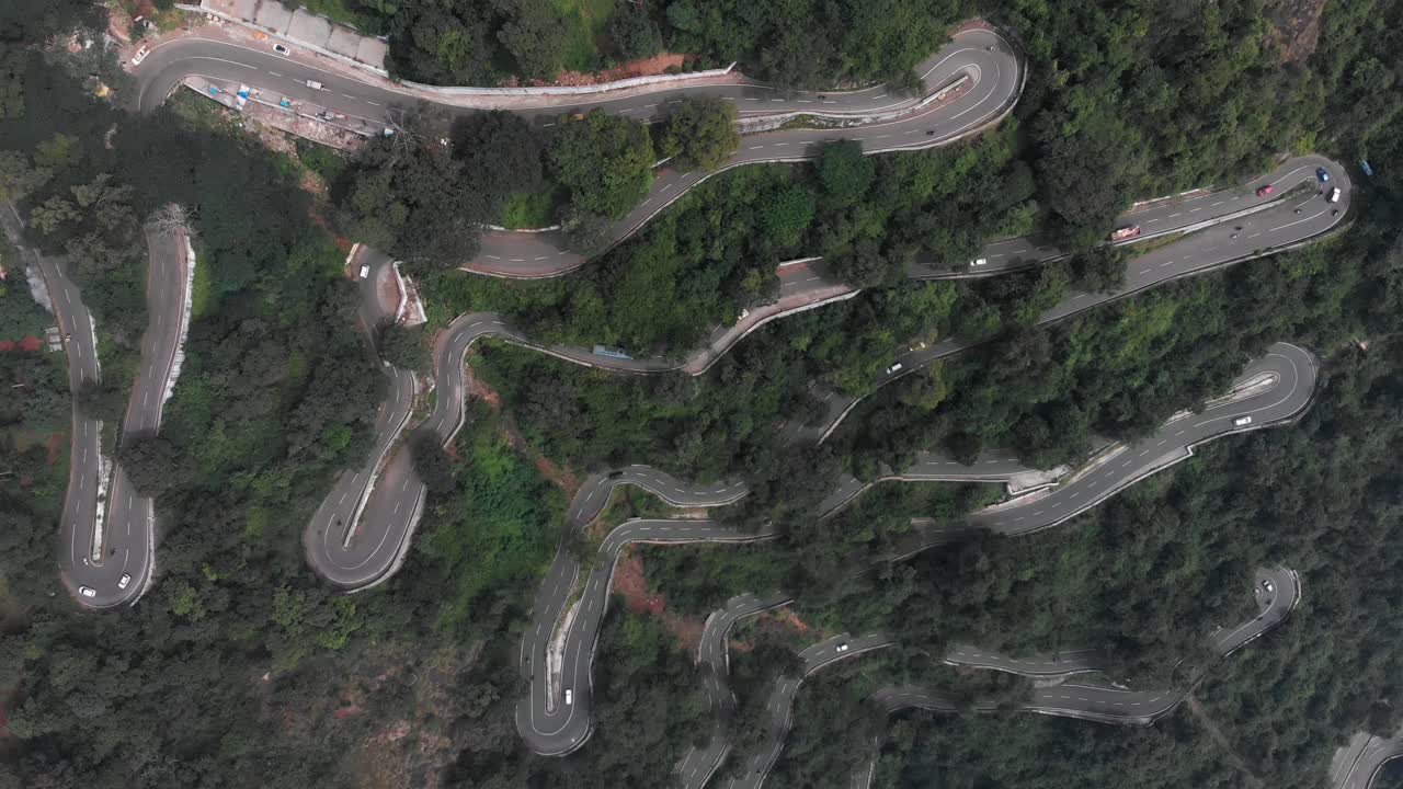 Premium stock video - Hairpin bends in yercaud, india covered with ...