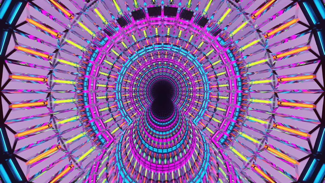 Premium stock video - Computerized motion graphics of colorful and ...